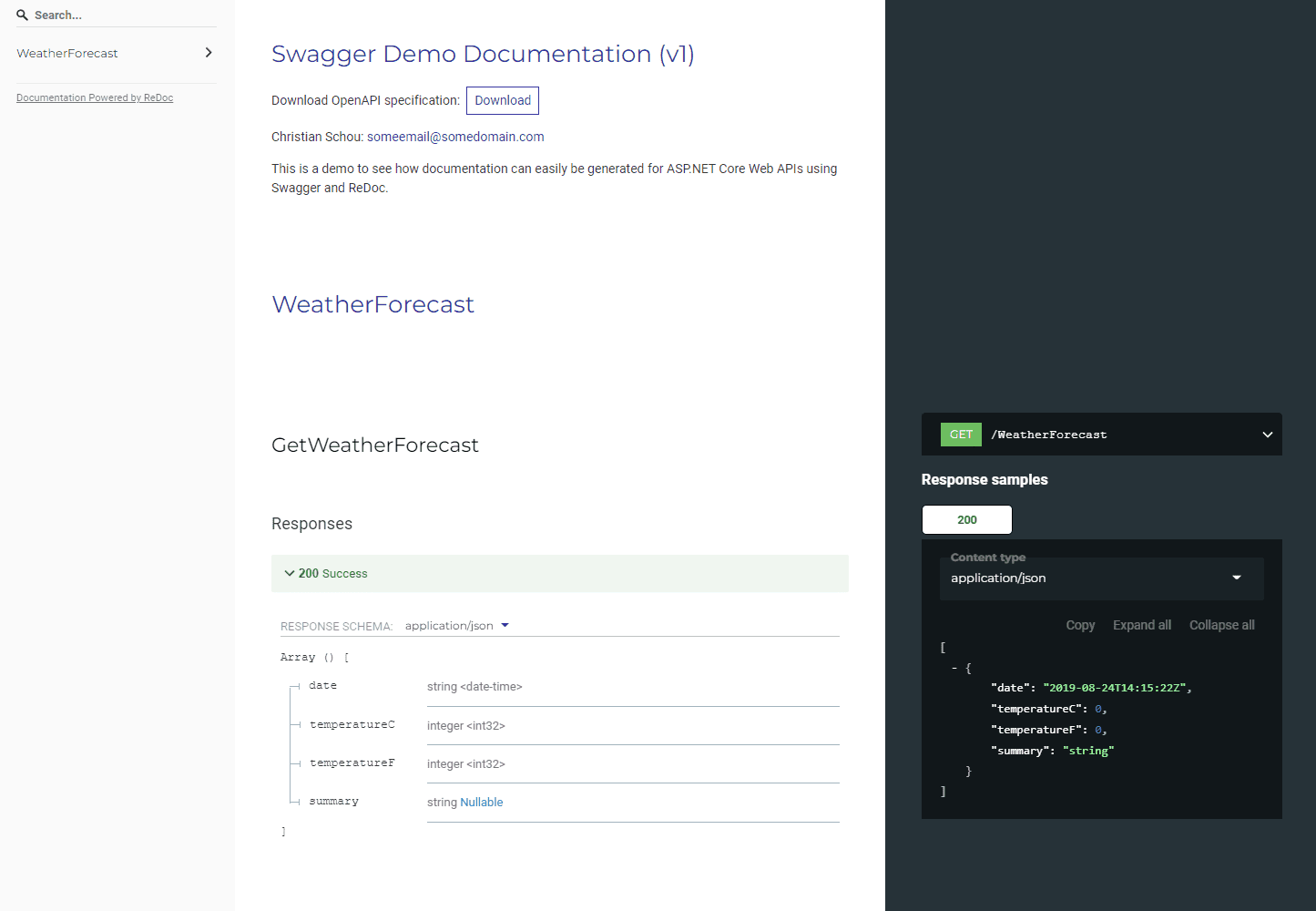 How to make API documentation using Swagger and ReDoc
